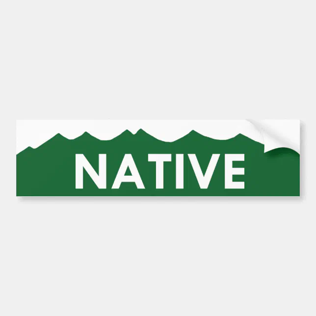 Colorado Native Bumper Sticker | Zazzle