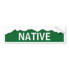 Colorado Native Bumper Sticker | Zazzle