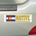 Colorado Native Bumper Sticker | Zazzle
