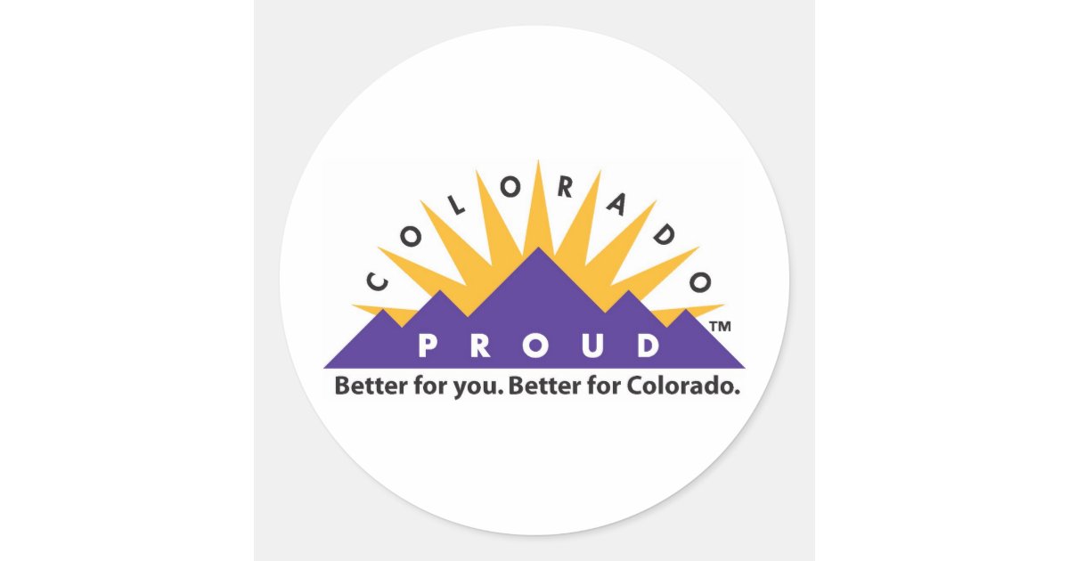 Colorado Proud Classic Round Sticker | Zazzle