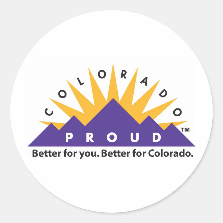 Colorado Proud Classic Round Sticker | Zazzle
