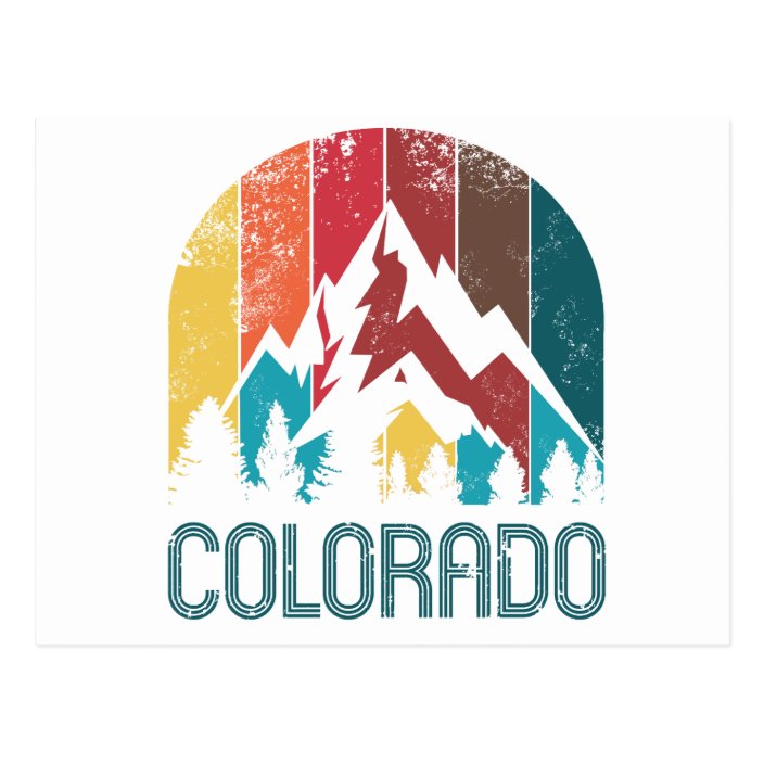 Colorado Retro Design Postcard | Zazzle.com