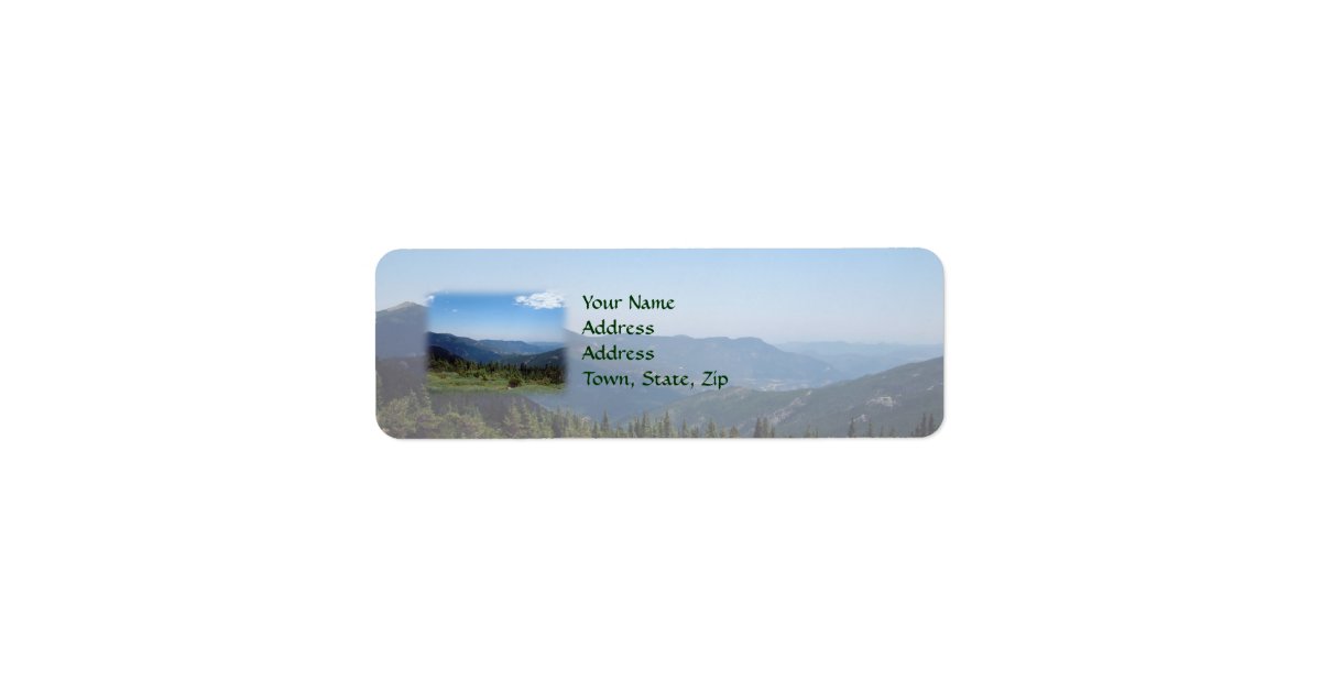 Colorado Rocky Mountains Panorama Label | Zazzle