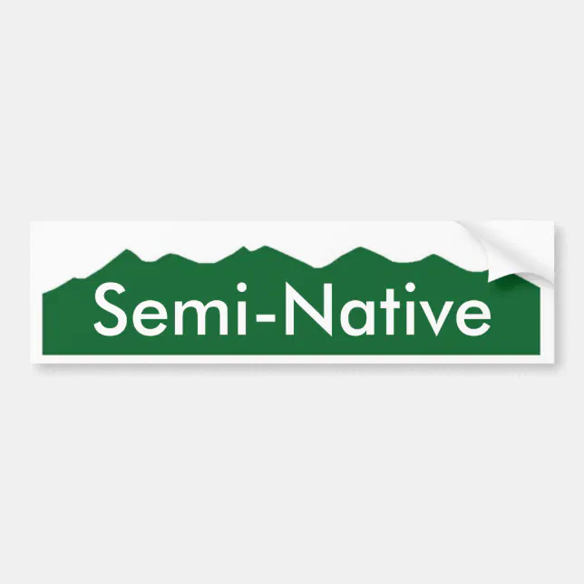 Colorado Semi-Native Bumper Sticker | Zazzle