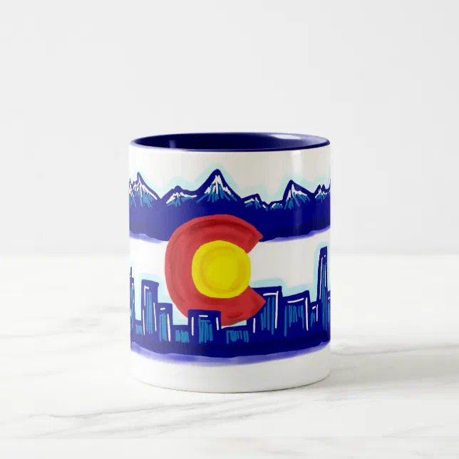 Colorado skyline mug | Zazzle