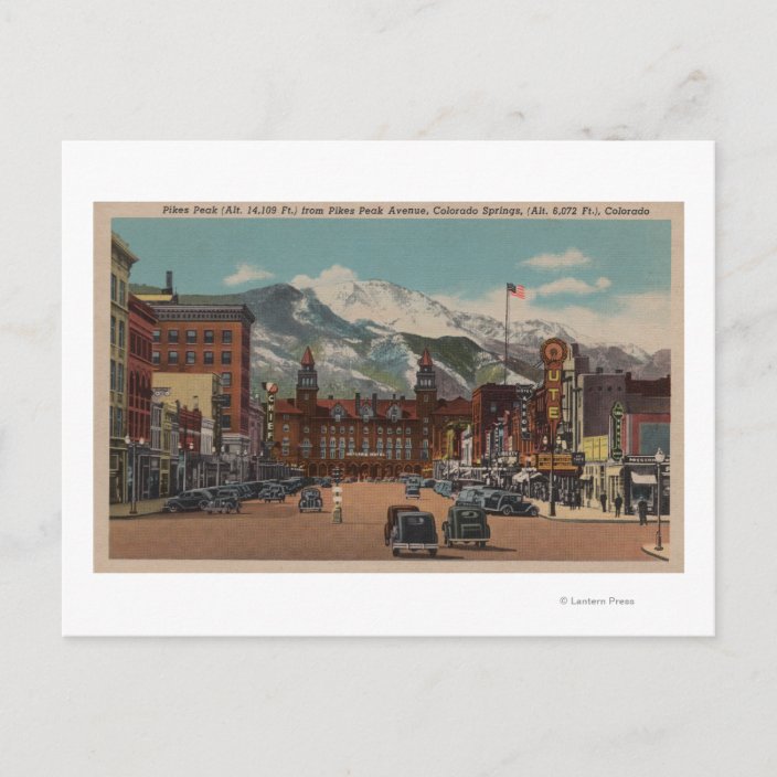 Colorado Springs, CO Postcard | Zazzle.com