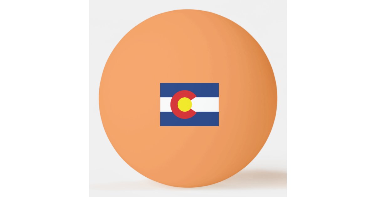 Colorado State Flag and Map Ping-Pong Ball | Zazzle