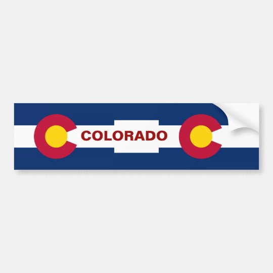 Colorado State Flag Bumper Sticker | Zazzle.com