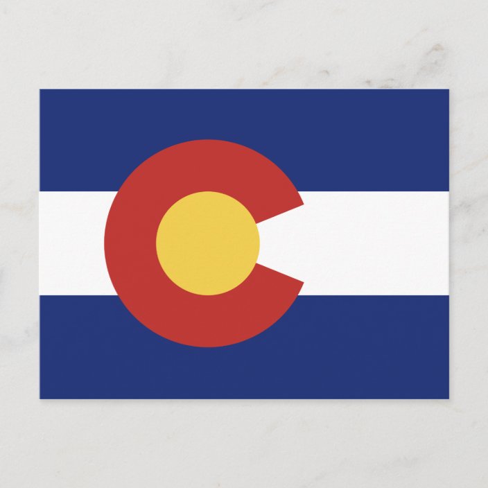 Colorado state flag custom postcards | Zazzle.com
