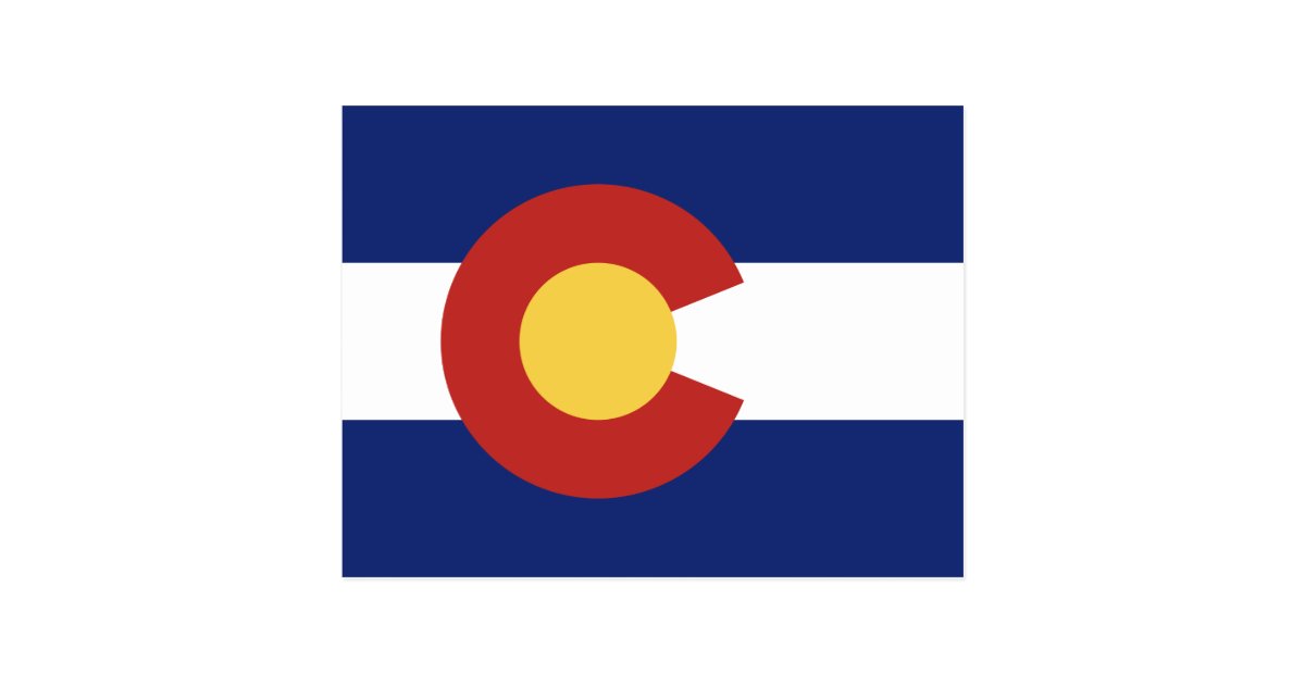Colorado state flag custom postcards | Zazzle.com
