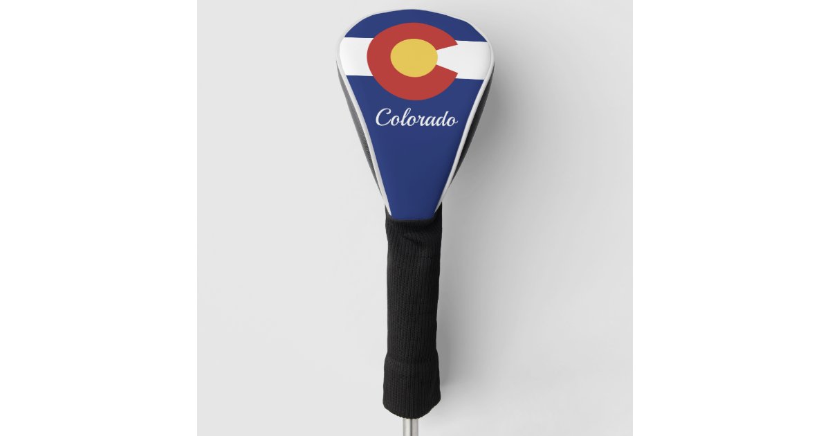 Colorado state flag personalized golf driver cover | Zazzle