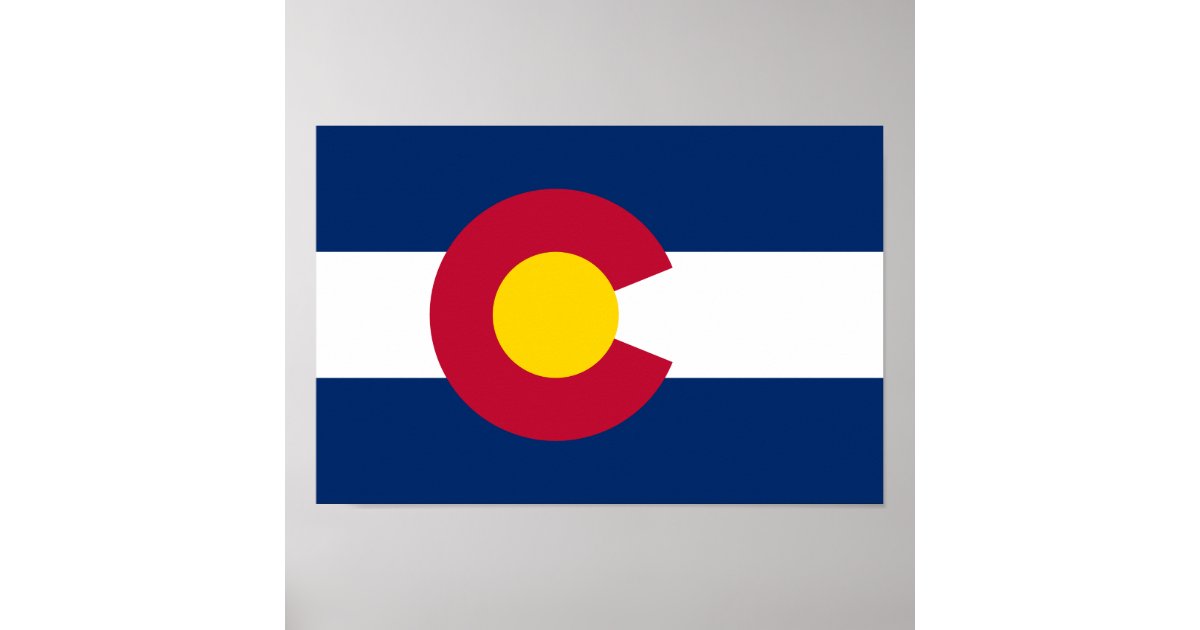 Colorado State Flag Poster | Zazzle