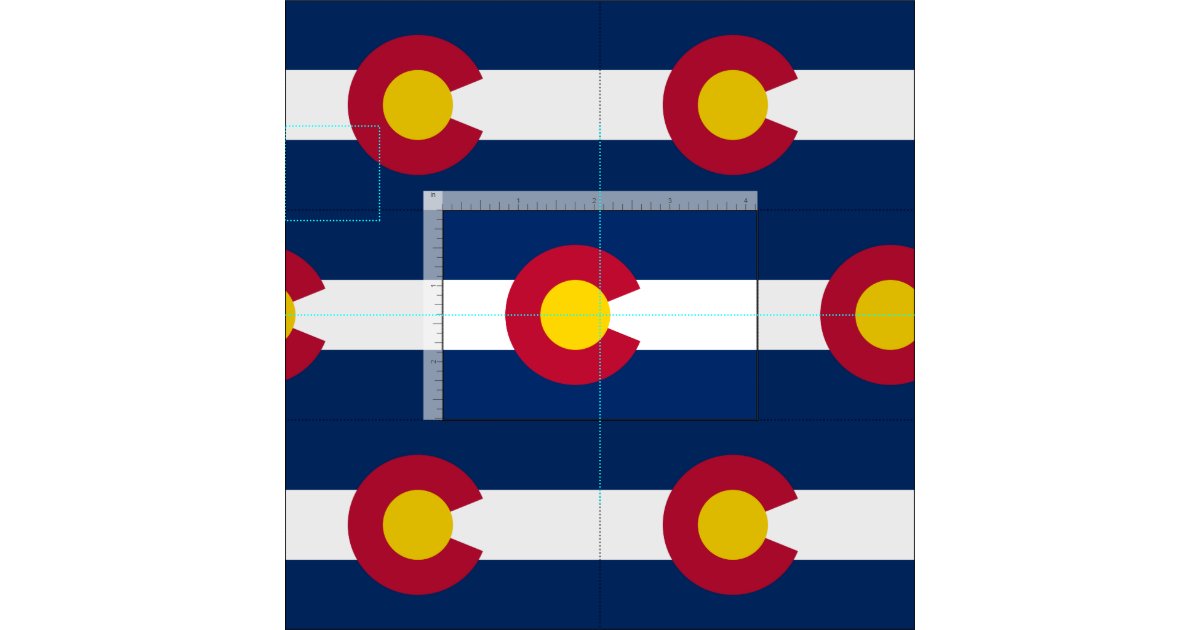Colorado State Flag Repeating Pattern Fabric | Zazzle