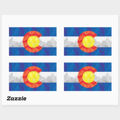 Colorado State Flag Sticker | Zazzle