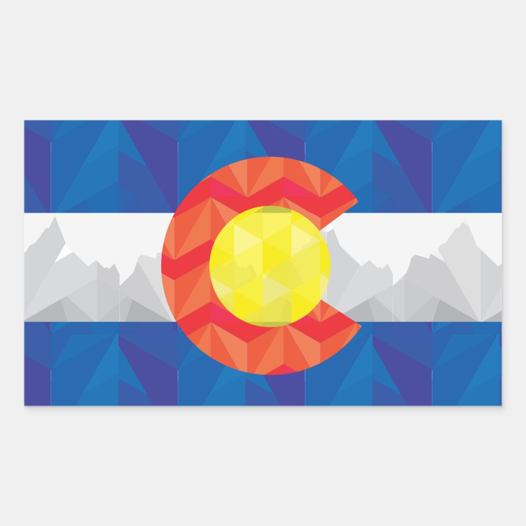 Colorado State Flag Sticker | Zazzle
