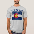 Colorado State Flag T-Shirt (Distressed) | Zazzle