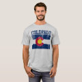 Colorado State Flag T-Shirt (Distressed) | Zazzle