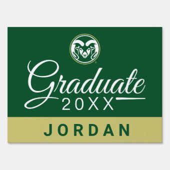 Colorado State University Graduate Sign | Zazzle