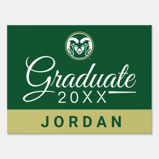 Colorado State University Graduate Sign | Zazzle