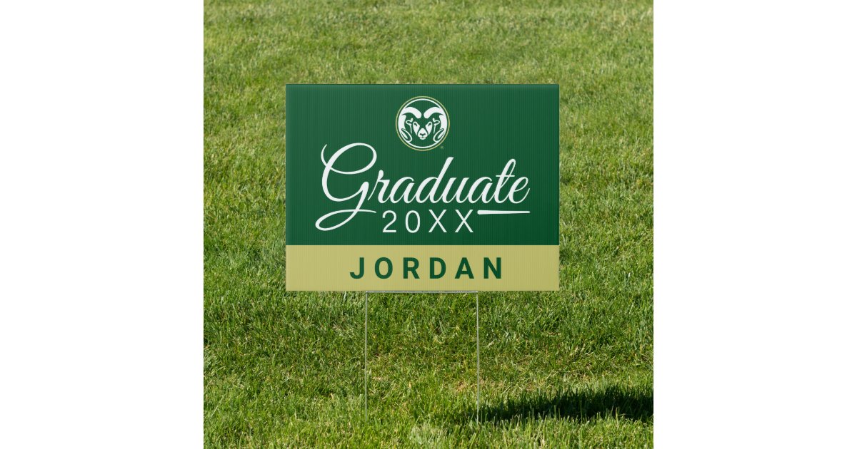 Colorado State University Graduate Sign | Zazzle