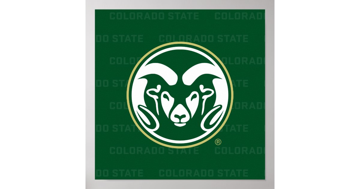 Colorado State University Logo Watermark Poster | Zazzle