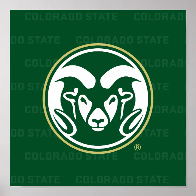 Colorado State University Logo Watermark Poster | Zazzle