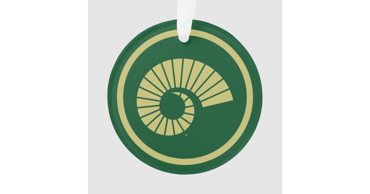 Colorado State University Ram Horn Gold Ornament | Zazzle