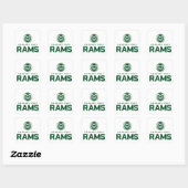 Colorado State University Rams Square Sticker | Zazzle