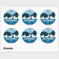 Colorado Trail Classic Round Sticker | Zazzle