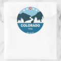 Colorado Trail Classic Round Sticker | Zazzle