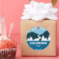 Colorado Trail Classic Round Sticker | Zazzle