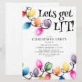 Colored Christmas Lights Photo Christmas Holiday Invitation | Zazzle