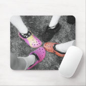 Colored Crocs & Soft Shoes Mousepad | Zazzle