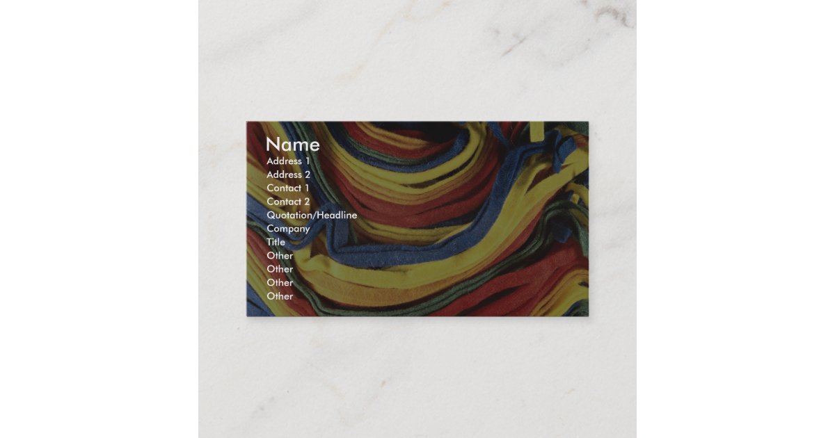 Colored felt business card | Zazzle