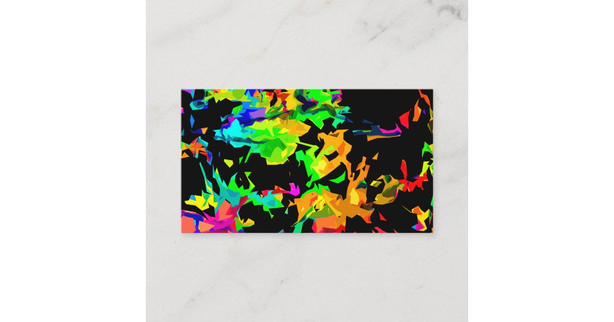 Colored flames business card | Zazzle