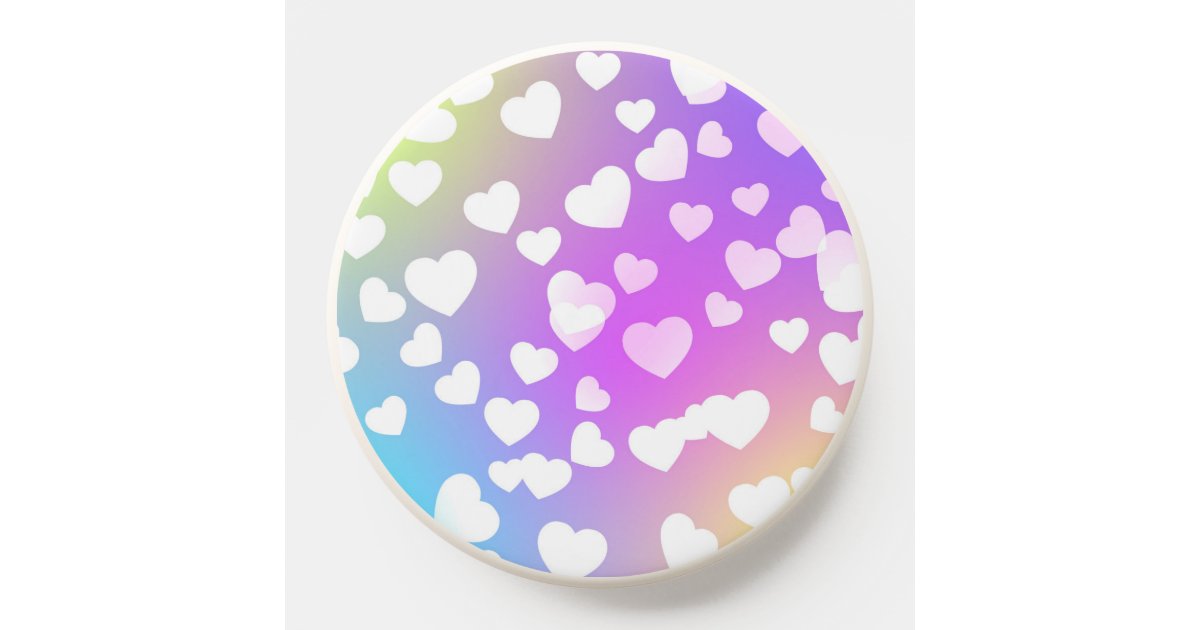 Colored Hearts Popsocket | Zazzle