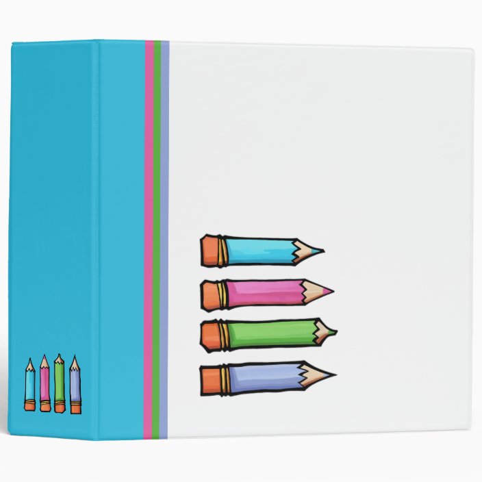Colored Pencils Binder | Zazzle.com
