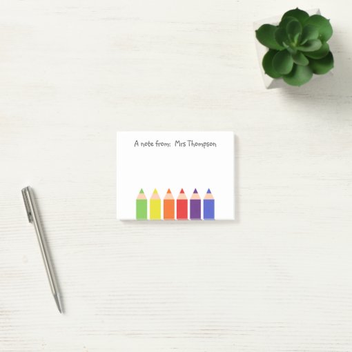 Colored Pencils Post-it Notes | Zazzle