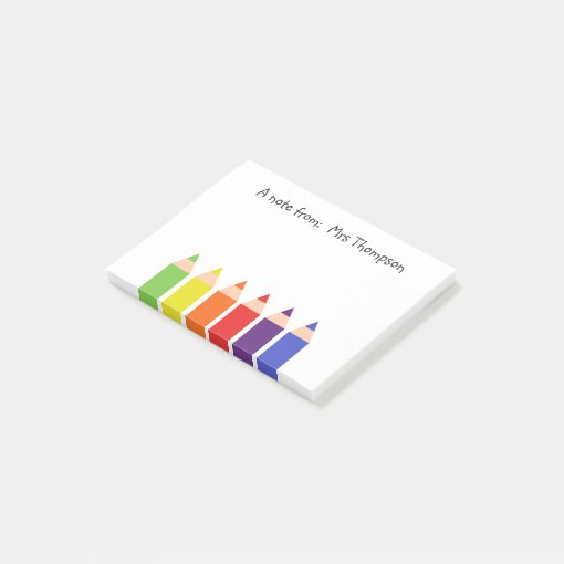 Colored Pencils Post-it Notes | Zazzle