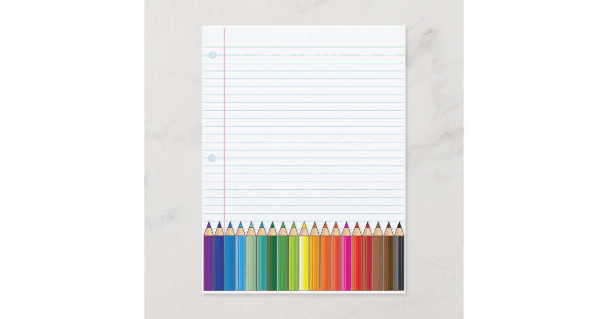 Colored Pencils Postcard | Zazzle