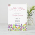 Colorful A Little Wildflower Girl Baby Shower Invitation | Zazzle