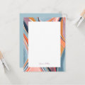 Colorful Abstract Art Personalized Flat Note Card | Zazzle