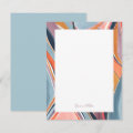 Colorful Abstract Art Personalized Flat Note Card | Zazzle