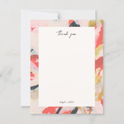 Colorful Abstract Art Personalized Thank you Invitation | Zazzle