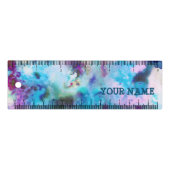 Colorful Abstract Art Watercolor CUSTOMIZE Ruler | Zazzle