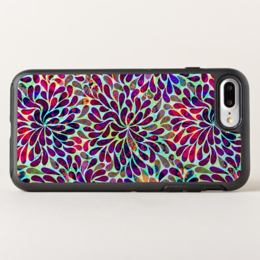Colorful Abstract Floral Design Otterbox iPhone Case | Zazzle
