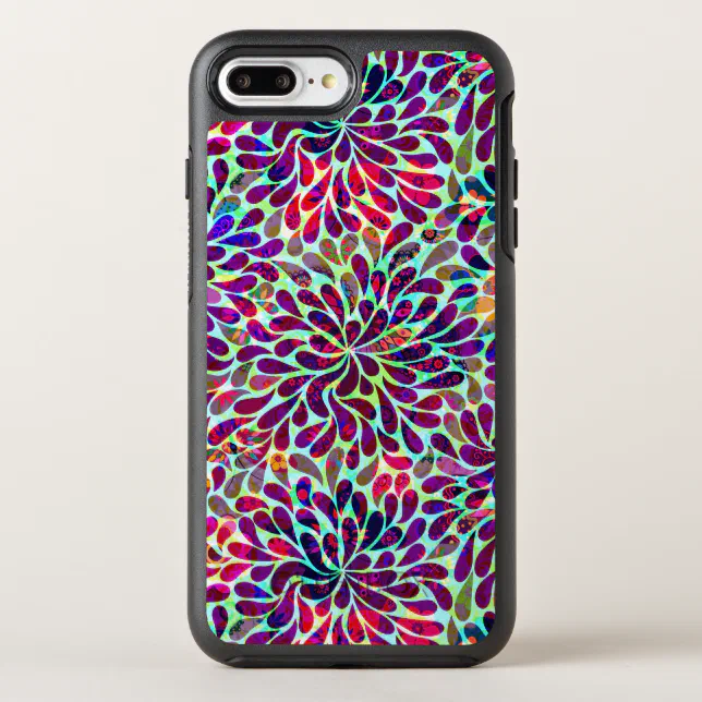 Colorful Abstract Floral Design Otterbox iPhone Case | Zazzle