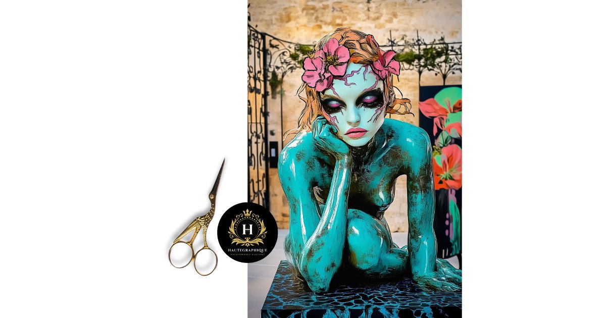 Colorful Abstract Gothic Paris Gargoyle Decoupage Tissue Paper | Zazzle