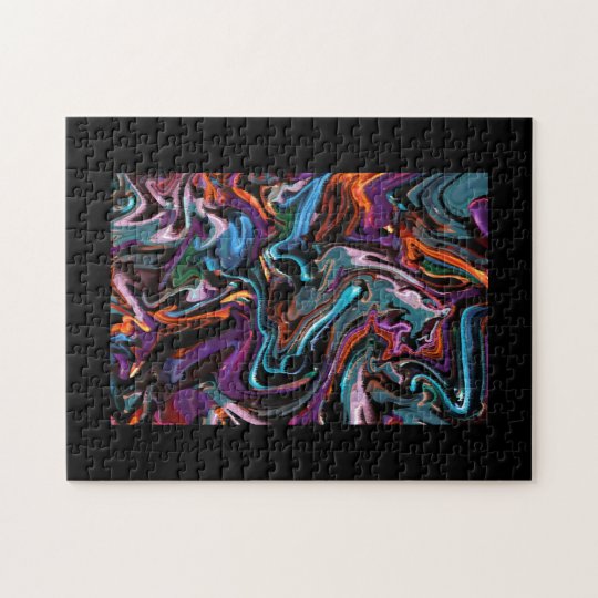 Colorful abstract jigsaw puzzle | Zazzle.com