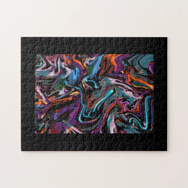 Colorful abstract jigsaw puzzle | Zazzle